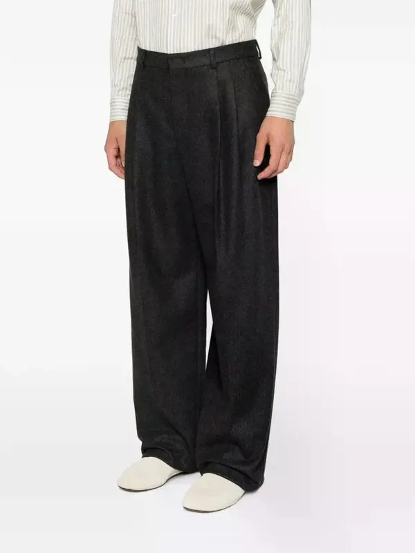 Emporio Armani Pleated Wide-leg Trousers