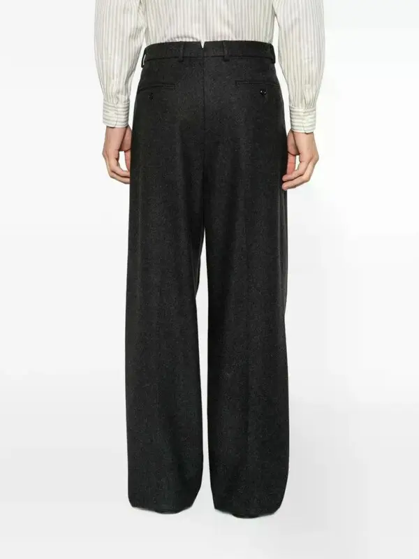 Emporio Armani Pleated Wide-leg Trousers