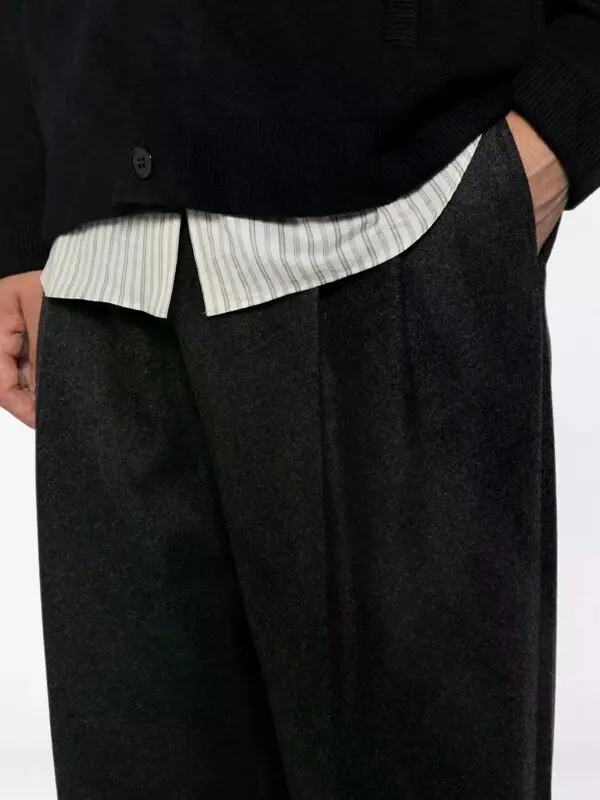 Emporio Armani Pleated Wide-leg Trousers