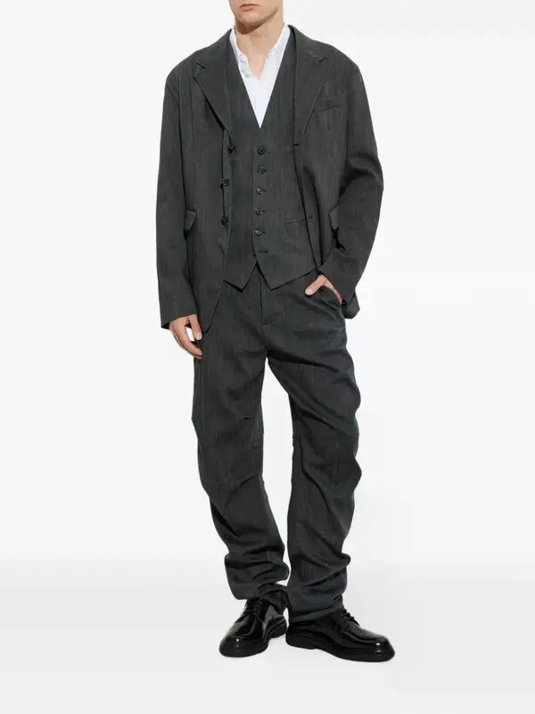 Dsquared2 Herringbone-pattern Pleated Trousers