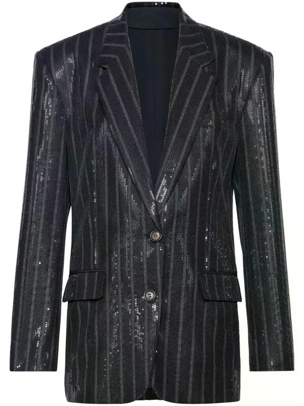 Brunello Cucinelli Sequinned Jacket - Grey