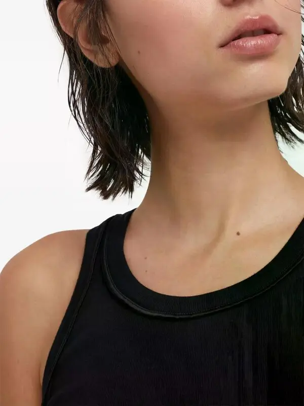 Brunello Cucinelli U-neck Fine-ribbed Tank Top