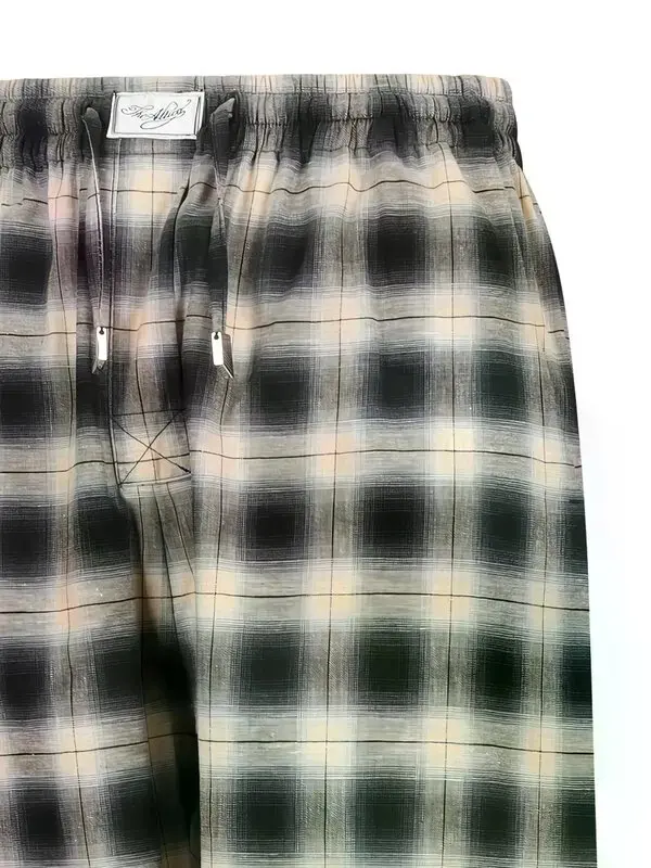 Attico Check Print Track Pants