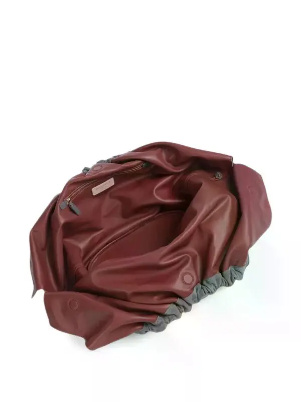 COCCINELLE Smash Ruched Suede Tote Bag