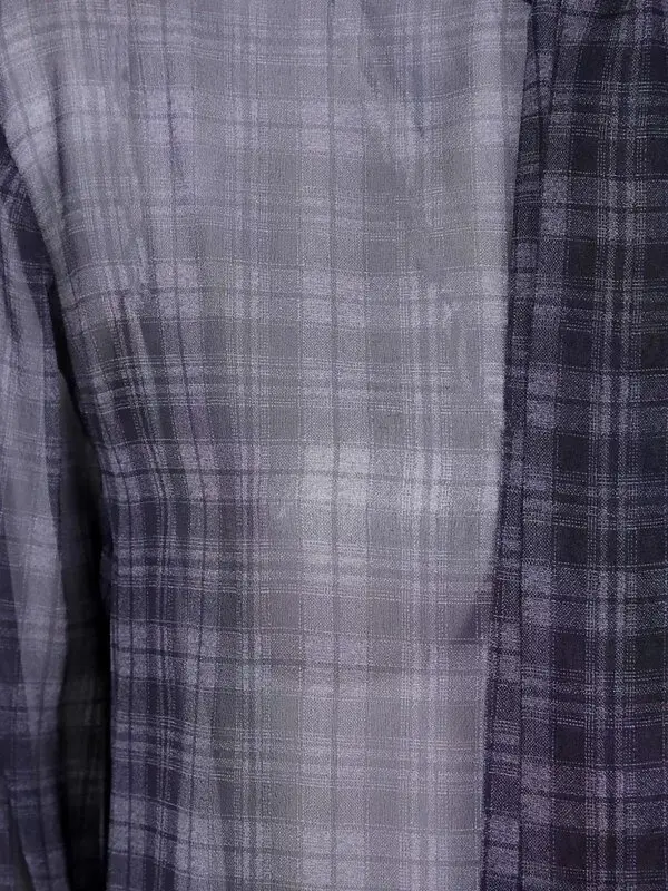 7 For All Mankind Plaid-check Bow Shirt