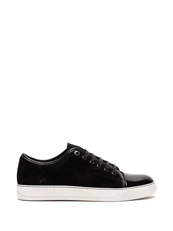 LANVIN Dbb1 Patent Leather And Suede Sneakers