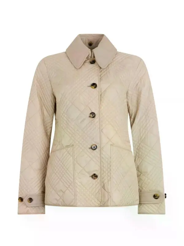 Burberry Quilted Nylon Fernleigh Jacket - Neutrals