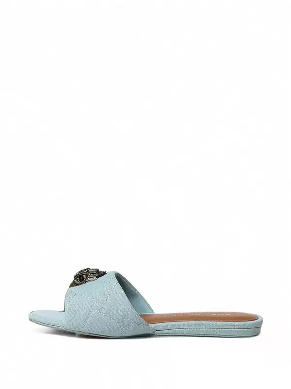 Kurt Geiger Quilted Eagle-plaque Flat Sandals