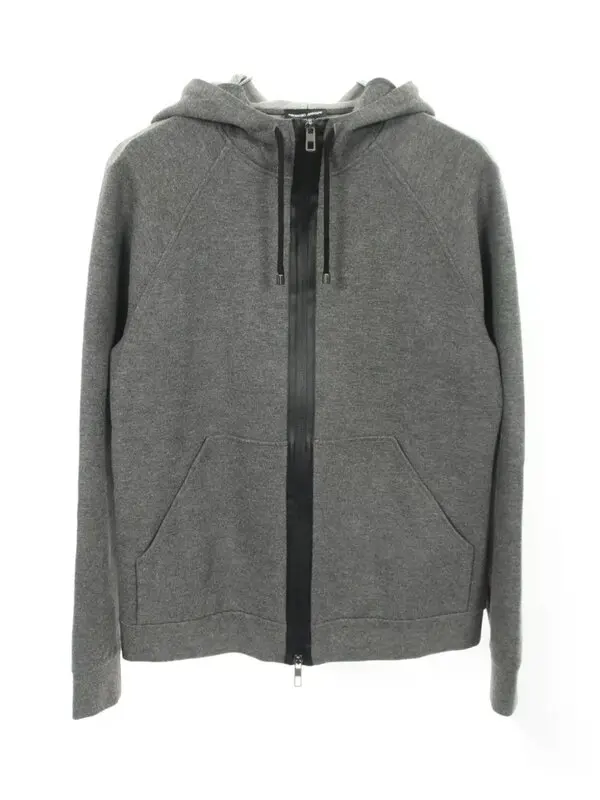 Giorgio Armani 2000s Zip-up Hoodie - Grey