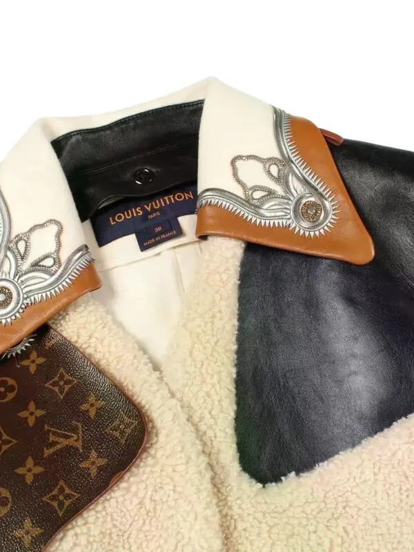 LOUIS VUITTON Monogram Colour-block Coat