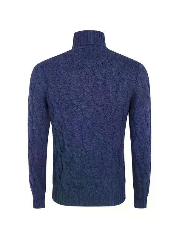 BARBA NAPOLI Cable-knit Roll-neck Sweater