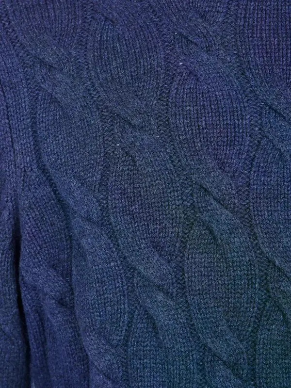 BARBA NAPOLI Cable-knit Roll-neck Sweater