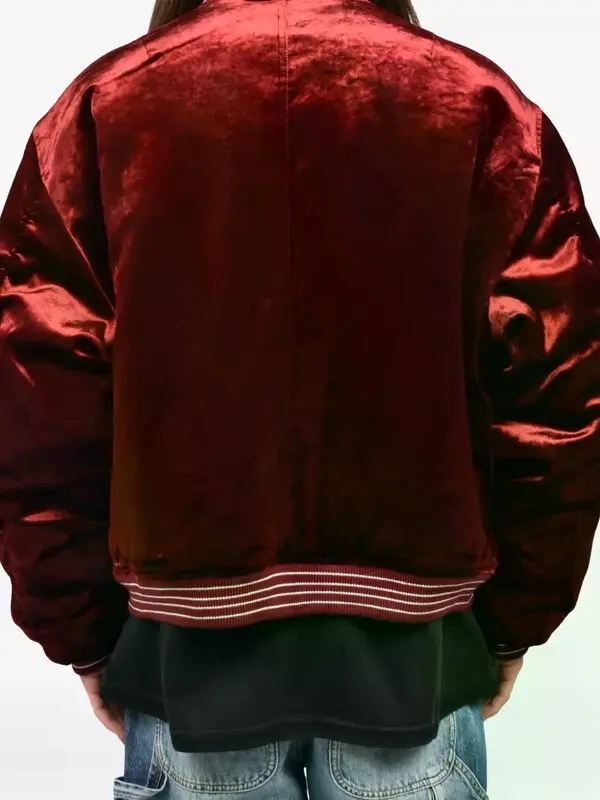Amiri Bones Velvet Bomber Jacket