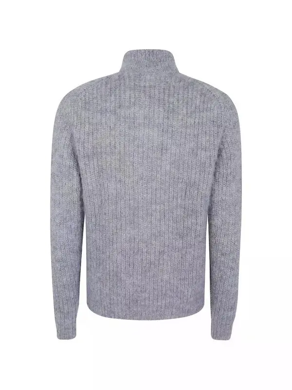 Aspesi Ribbed Zip-up Cardigan