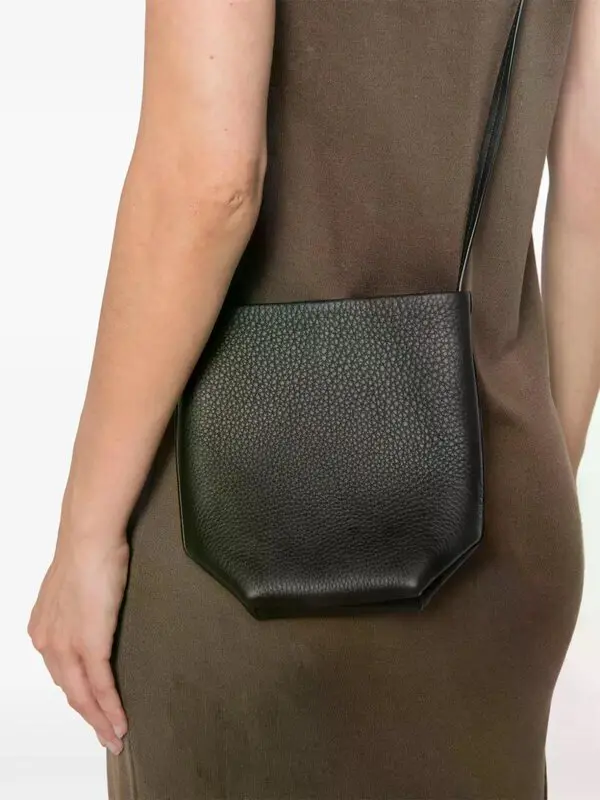 THE ROW Ns Park Grained Leather Shoulder Bag
