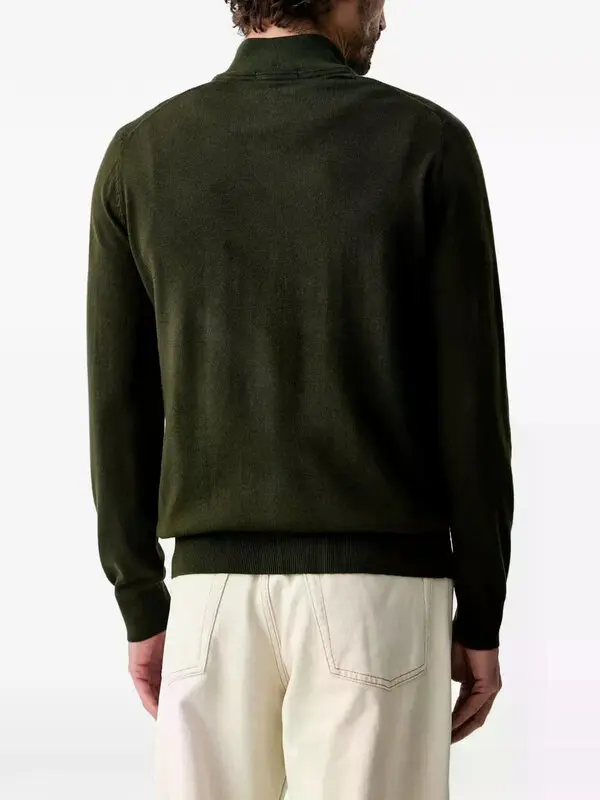 AERONAUTICA MILITARE Zip-up High-neck Cardigan