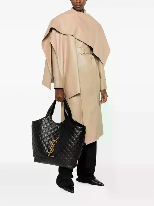 Saint Laurent Icare Quilted Leather Shoulder Bag