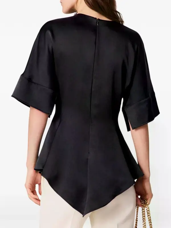Stella McCartney Handkerchief-sleeve Satin Top