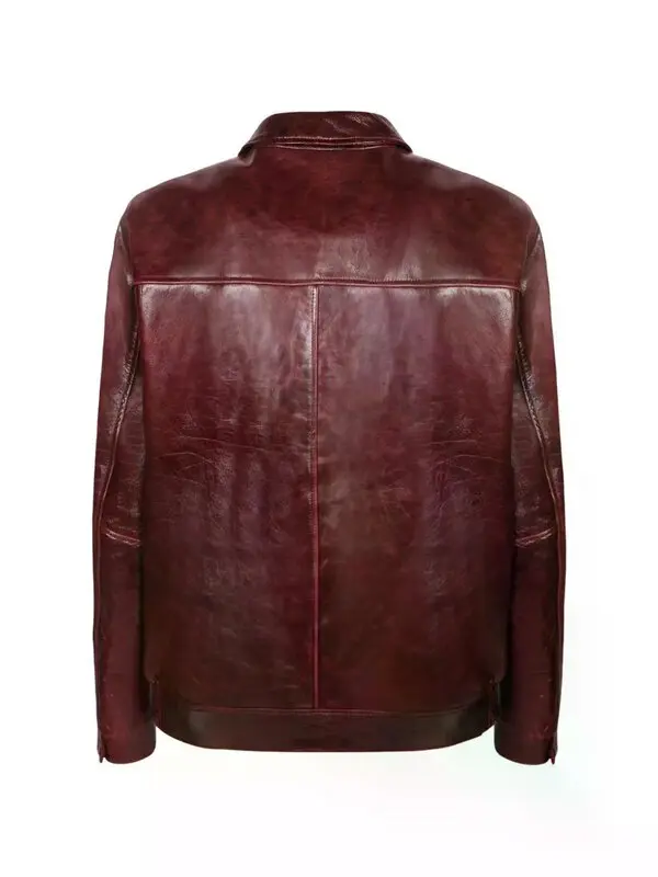 Emporio Armani Zip-up Leather Jacket