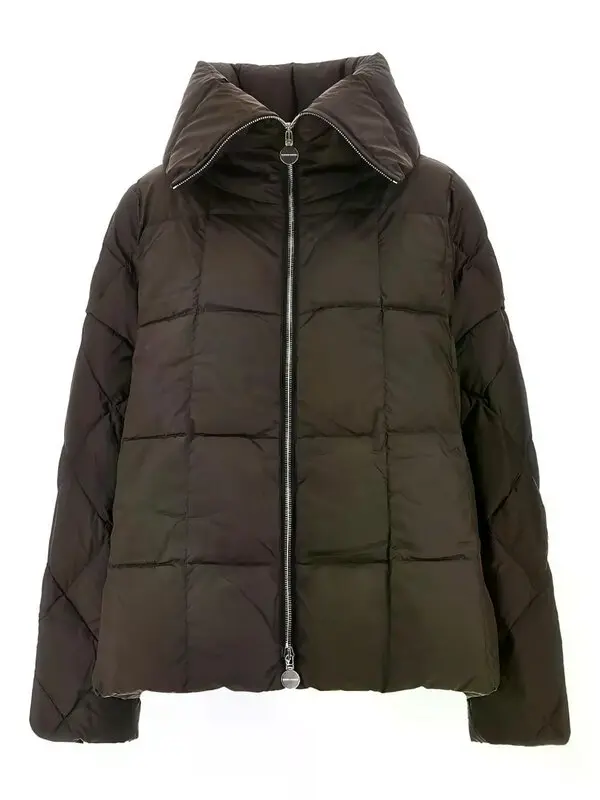 IENKI IENKI Funnel-neck Quilted Puffer Jacket - Brown