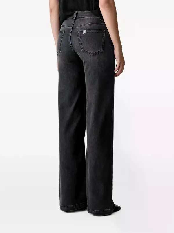 Liu Jo Crystal-embellished Wide-leg Jeans
