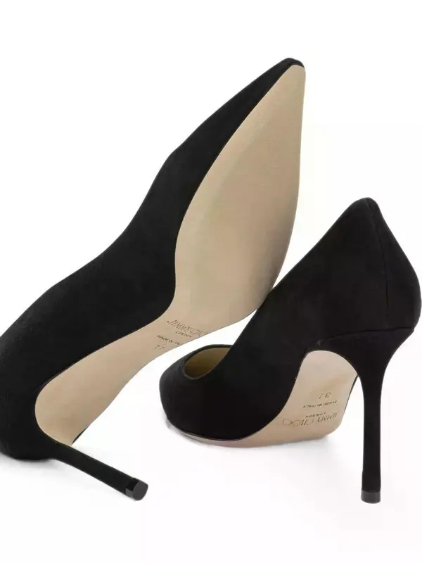 JIMMY CHOO Romy 85 Suede Pointed Pumps