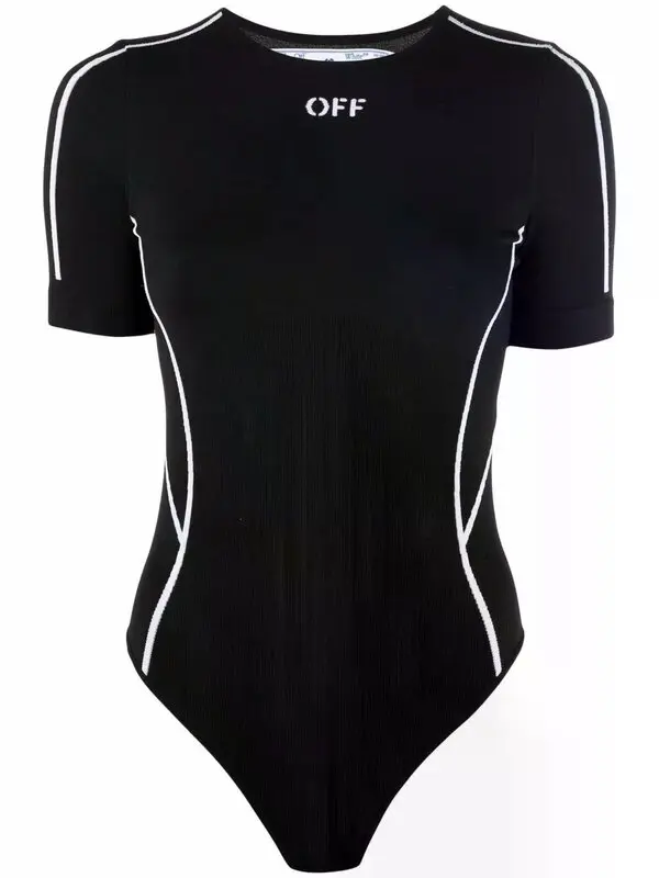 Off-White Off-stamp Seamless Bodysuit - Black