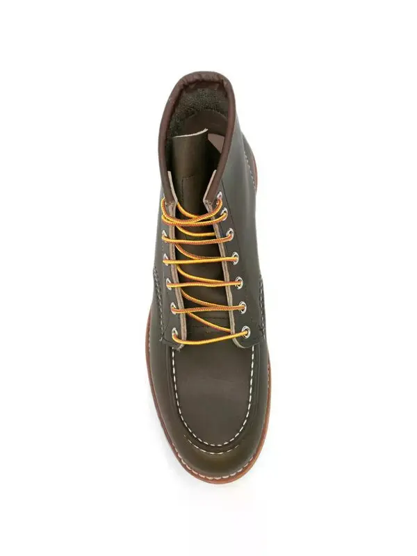 Red Wing Moc Toe Leather Boots