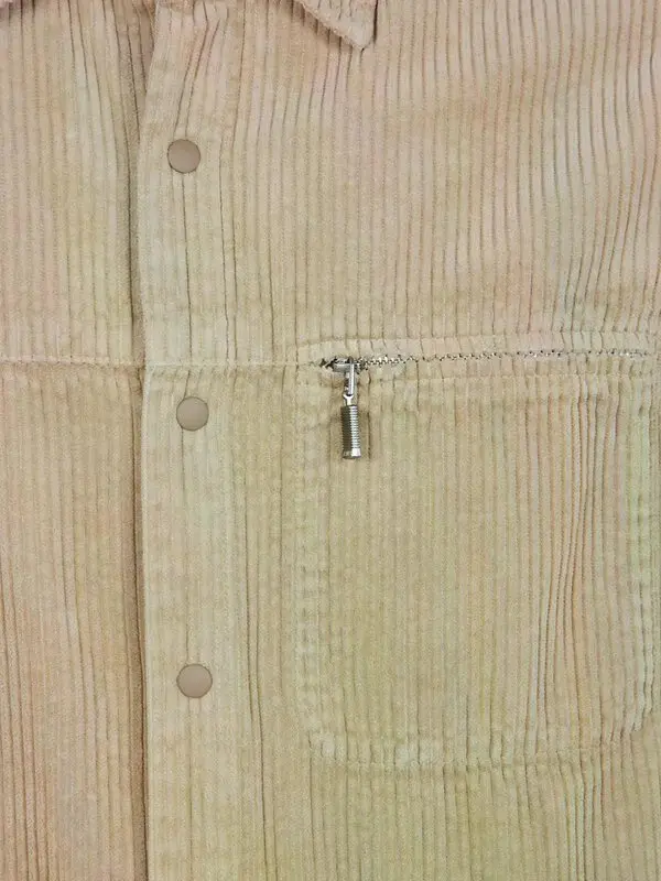 Aspesi Corduroy Zip-pocket Shirt