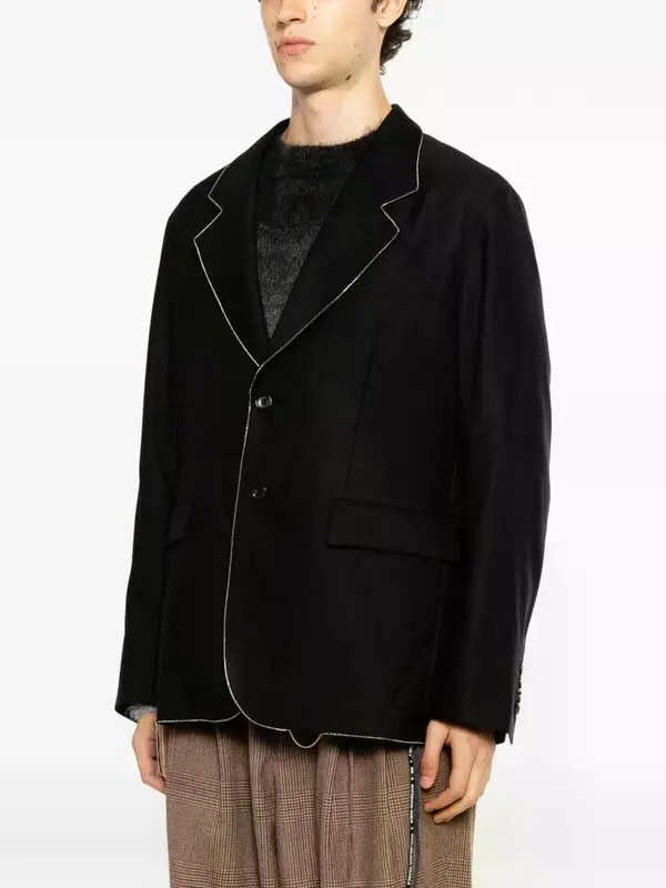 MASTERMIND WORLD Contrast-stitched Notched-lapel Jacket