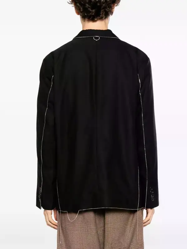 MASTERMIND WORLD Contrast-stitched Notched-lapel Jacket