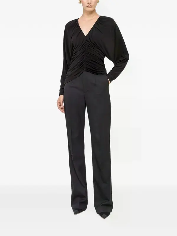 NISSA Draped Tencel™ And Wool Top