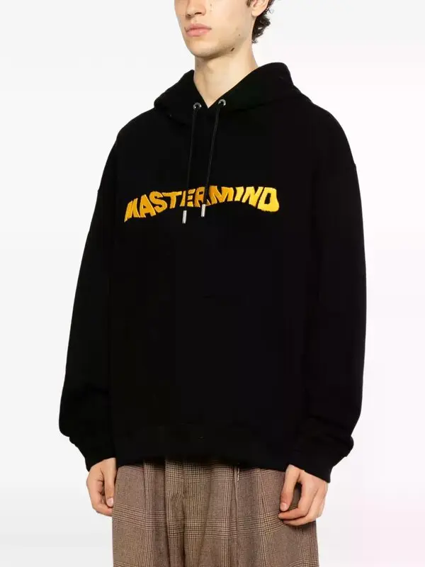 MASTERMIND WORLD Skull-embroidered Hoodie - Black