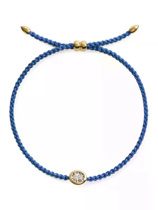 Monica Vinader Oval Cord Diamond Bracelet