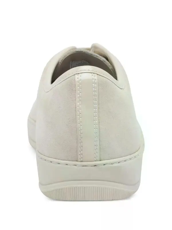 LANVIN Dbb1 Patent Leather And Suede Sneakers - Neutrals