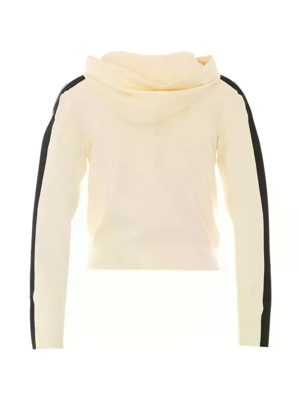 Elisabetta Franchi Logo-knit Zip-up Hoodie - Neutrals
