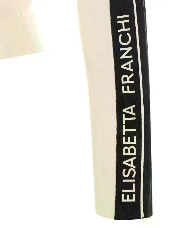 Elisabetta Franchi Logo-knit Zip-up Hoodie