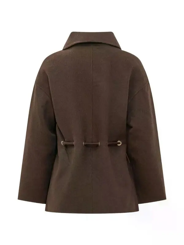 Ba&sh Kam Drawstring Waist Coat - Brown