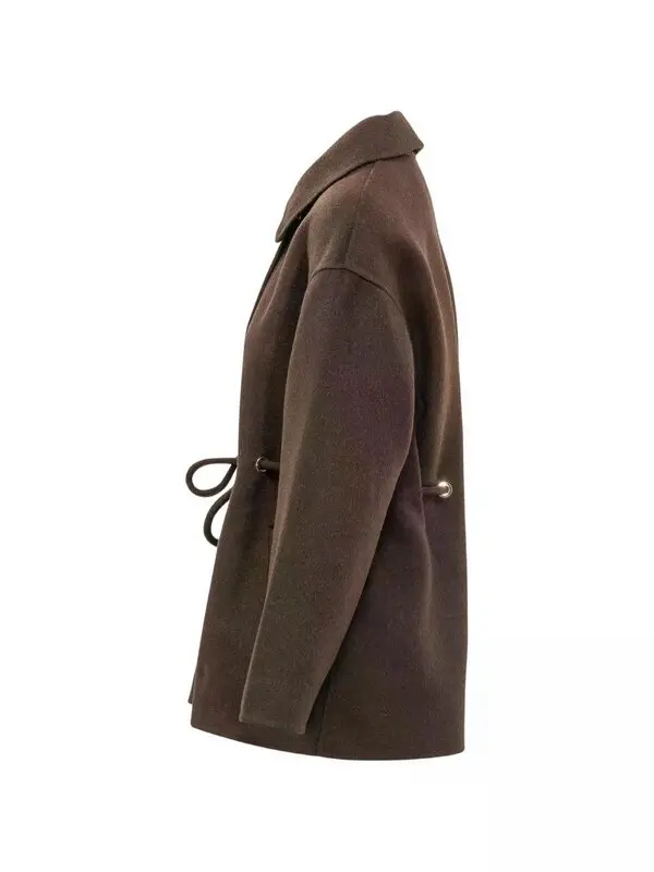 Ba&sh Kam Drawstring Waist Coat - Brown