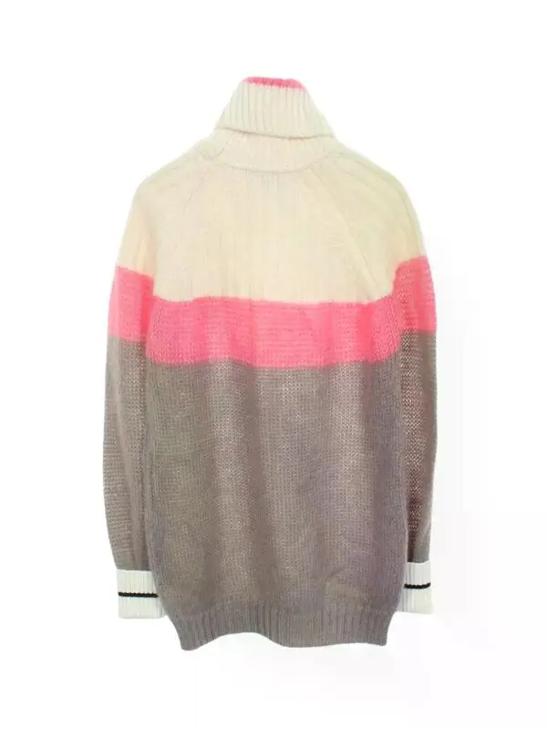 Fendi 2010s Ribbed Turtleneck Sweater - Grey
