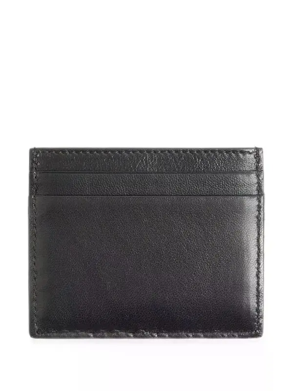Valentino Garavani Flutterby Cardholder In Shiny Nappa Leather With Butterfly Embroidery - Black