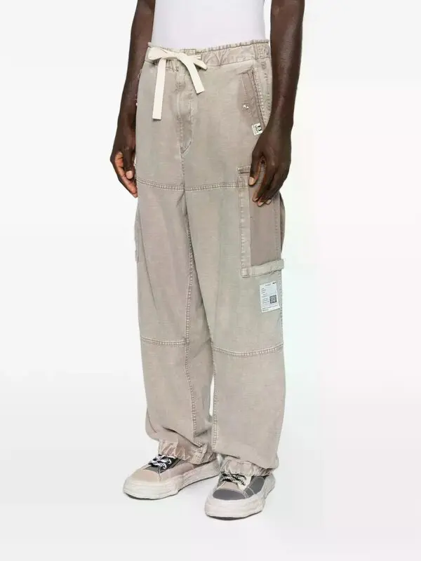Mihara Yasuhiro Drawstring-waist Panelled Cargo Pants