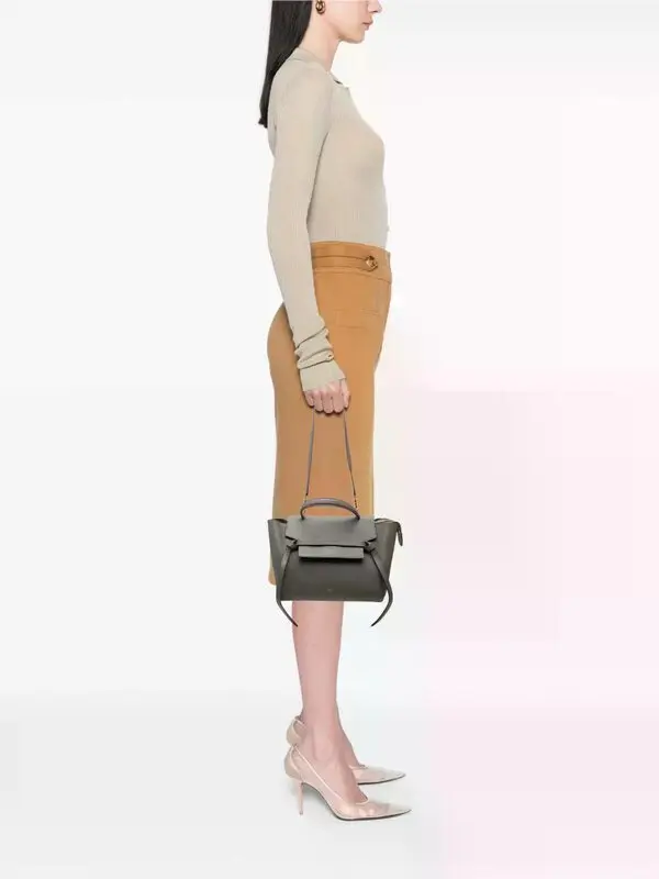 Celine Grained Calfskin Belt Bag Satchel