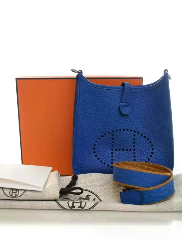Hermès Clemence Evelyne Tpm 16 Crossbody Bag - Blue