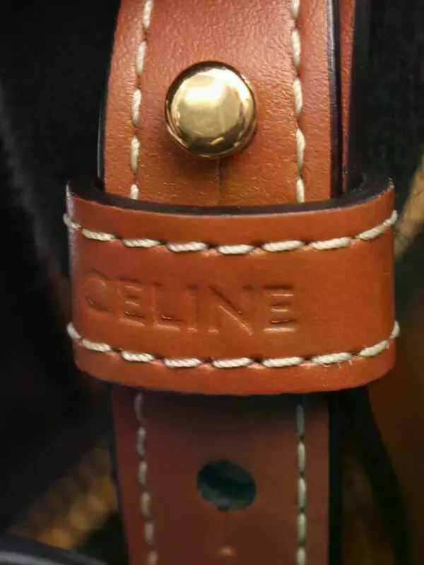 Celine 2010-2026 Small Triomphe Coated Canvas Vertical Cabas Tote Satchel