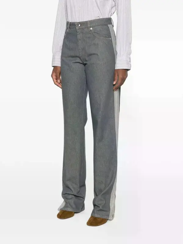 Sportmax Side-stripe Split-hem Jeans
