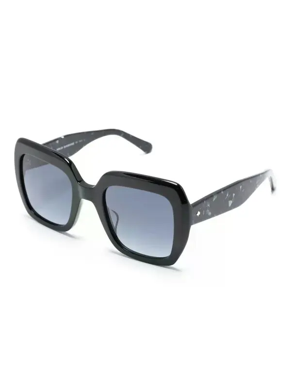 Kate Spade New York Square Frame Sunglasses With Gold-tone Logo Detail