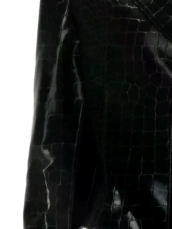 Junya Watanabe Crocodile-effect Notched-lapels Jacket