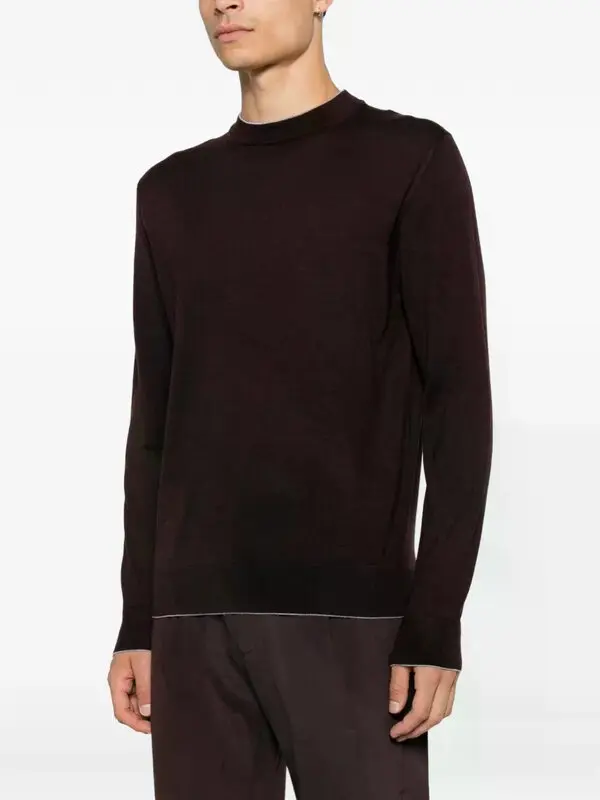 Eleventy Round-neck Sweater - Red