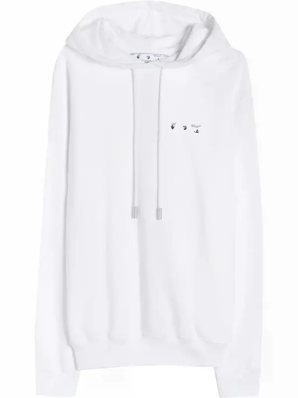 Off-White Palace Arrow Print Hoodie - White